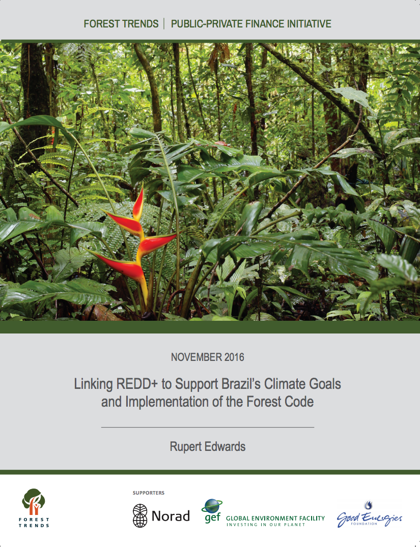 Linking REDD+ to Support Brazil’s Climate Goals and Implementation of ...