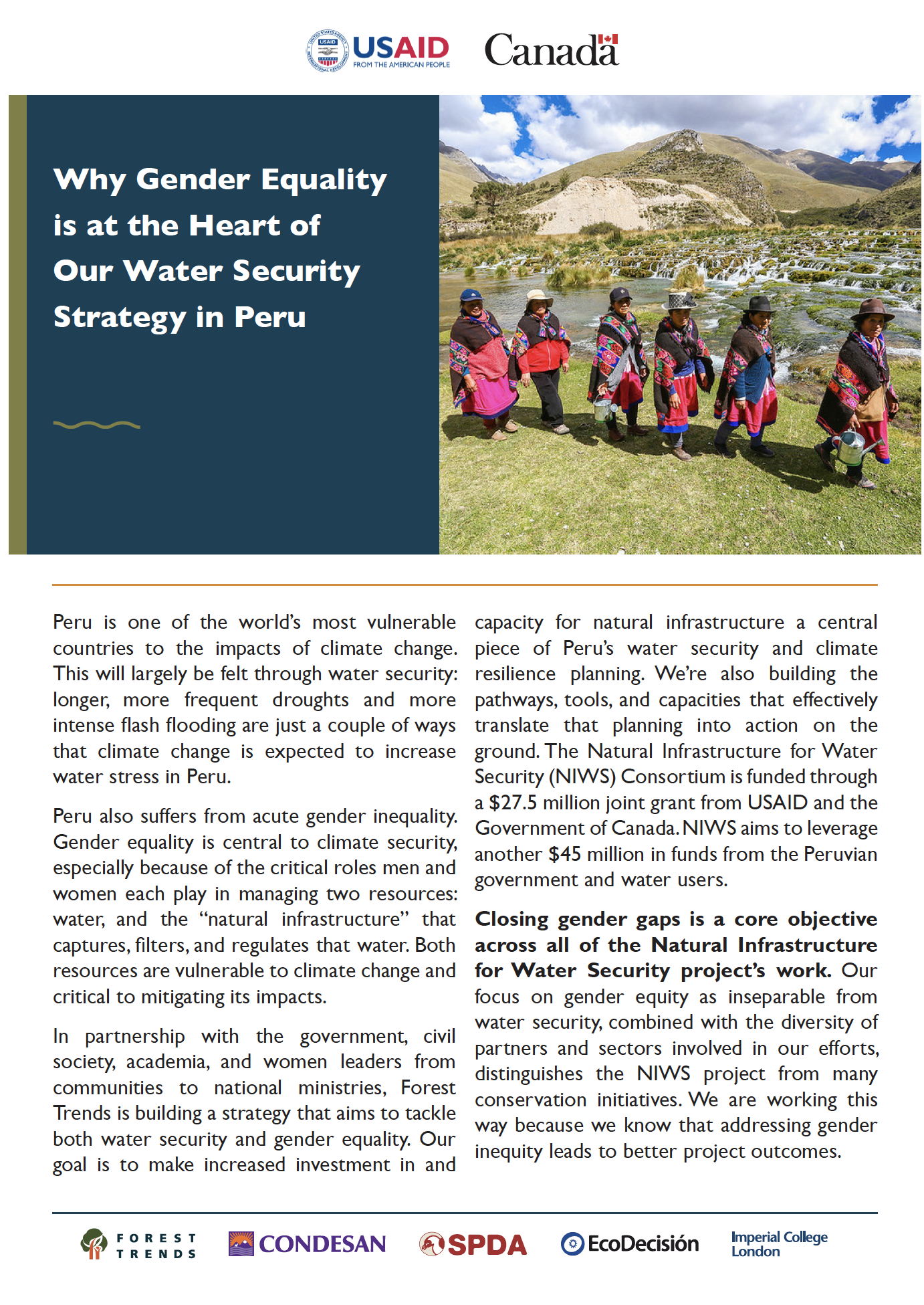 Why Gender Equality Is At The Heart Of Our Water Security Strategy In
