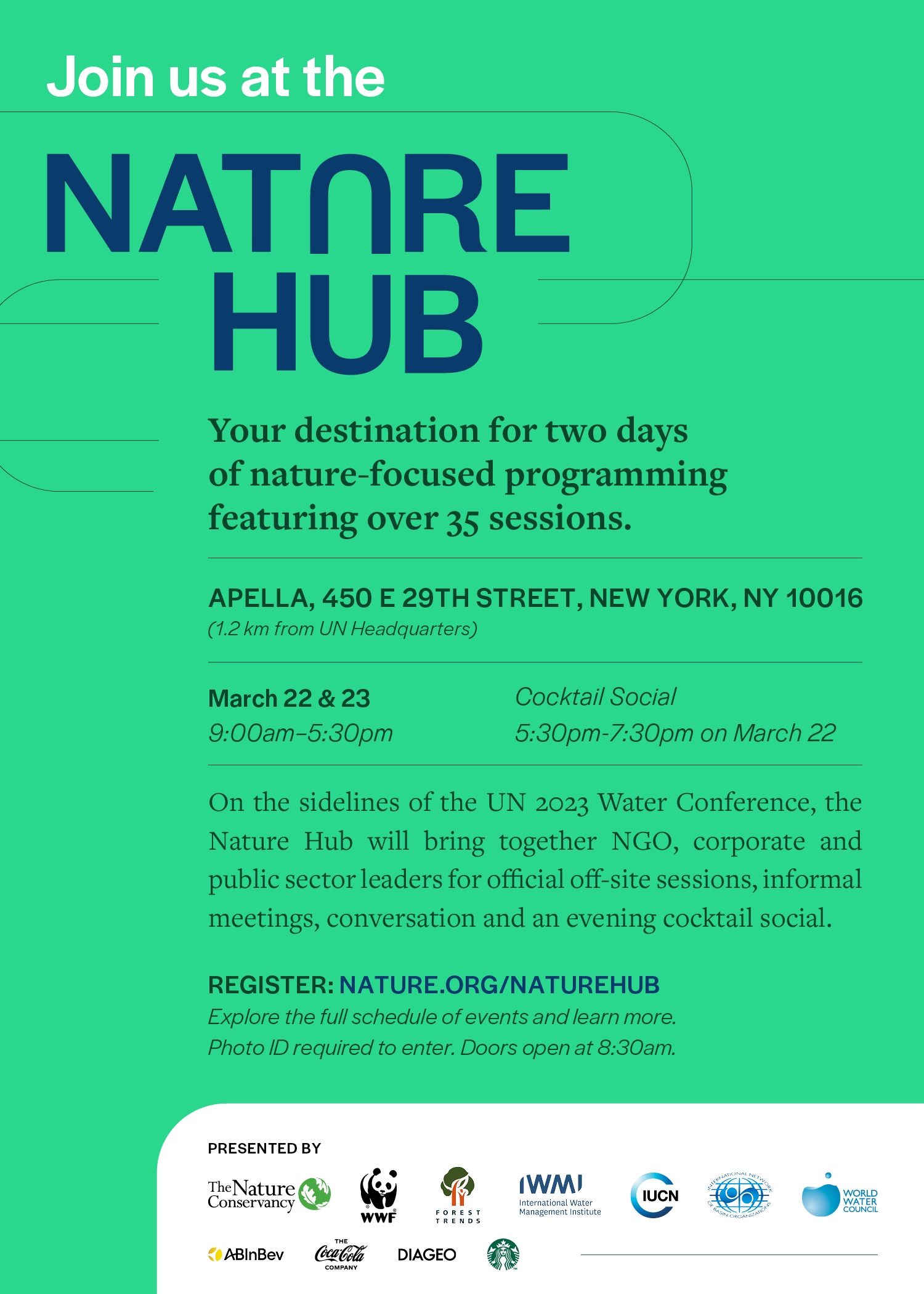 Nature Hub - UN Water Conference, New York - Forest Trends