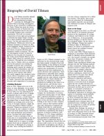 Biography of David Tilman - Forest Trends